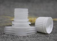 China Custom - Made 16mm Plastic Spout Caps For Liquid Pouch With Safety Ring for sale