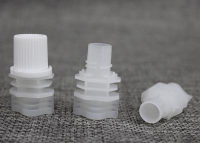 China 8.6mm Food Grade Suction Nozzle Screw Cap With Spout For Drinking Bag for sale