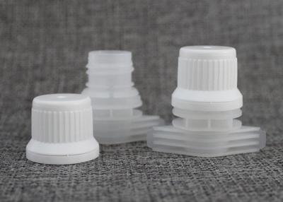 China Anti - Pilfer PE PP Plastic Spout Caps For Juice / Beverage Doypack / Baby Food Pouch Tops for sale