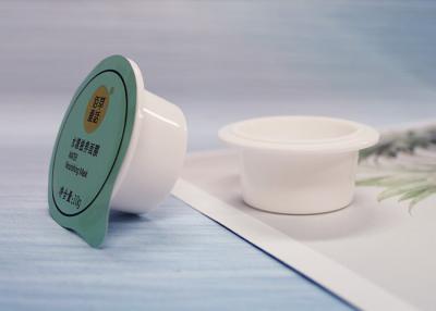 China SGS Small Plastic Packaging Containers For Bubble Clay Mask With Printed Sealing Coat for sale