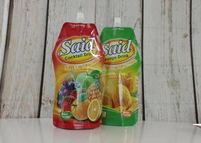 China Food Grade Ketchup Spout Doypack Stand Up Pouch Custom Printed / Size for sale