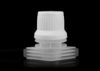 China Dia 15mm Non Spill Plastic Pour Spout Caps In Double Gaps Accept Machine Filled for sale