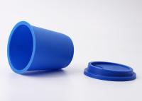 China 30g Capacity Blue Coffee Pod Capsules With Aluminum Seal Liner And Lid for sale