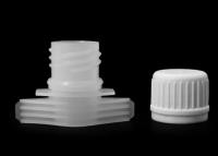 China 16mm Easy Tighten Plastic Spout Caps In Three Screw Thread , Save Time To Screw for sale