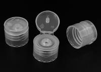 China Clear 20mm Inner Diameter Glossy Plastic Bottle Cap Food Grade for sale