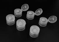 China Clear Flip Top Plastic Bottle Caps Corrosion Resistence / Hand Sanitizer Bottle Cap for sale