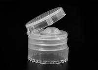 China Clear Flip Top Plastic Bottle Caps Corrosion Resistence / Hand Sanitizer Bottle Cap for sale