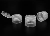 China Clear Flip Top Plastic Bottle Caps Corrosion Resistence / Hand Sanitizer Bottle Cap for sale