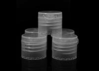 China Translucent Plastic Flip Top Dispensing Caps Fully Tighten Non Leak for sale