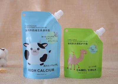 China Refillable Custom 150C Printed Spout Bag For Moisure Cream for sale