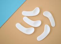 China White 33.5mm Plastic Cosmetic Spoon Makeup Spatula for sale