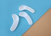 China White 33.5mm Plastic Cosmetic Spoon Makeup Spatula for sale