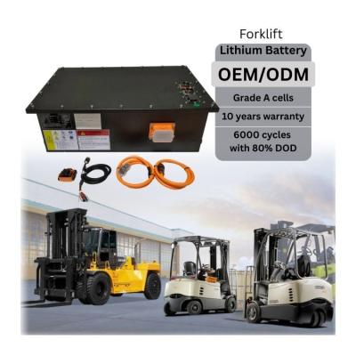 China 180ah 400ah 48 Volt Lithium Ion Forklift Battery Electric Forklift Batteries for sale