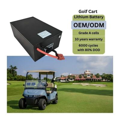 China Custom Made Golf Cart Lithium Battery Pack 48V160AH With Anderson Socket for sale