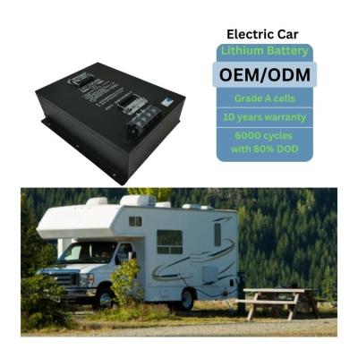 China Customized Electric Vehicle Lithium Batteries 24V 200AH Lithium RV Battery for sale