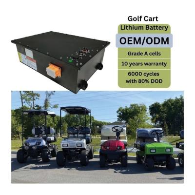China Long Lifespan Golf Cart Lithium Ion Battery Pack 72v200ah LiFePO4 Golf Cart Battery for sale