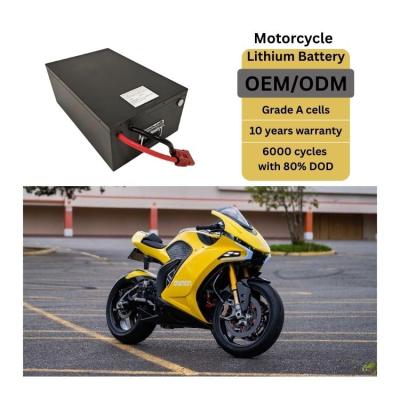 China Custom Electric Service Lithium Battery 100Ah 72v Electric Motorcycle Battery High Efficiency for sale
