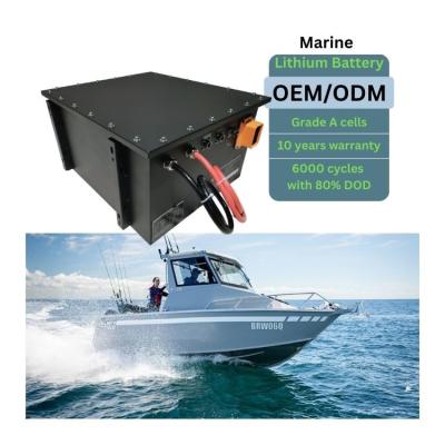 China EV Boat Lifepo4 Battery Pack 72V 96V 144V 300V Lithium Powerpack Boat Battery for sale
