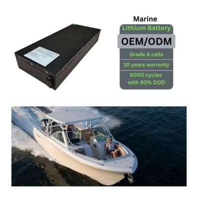 China Customized 96v Electric Motor Boat Battery 48v Marine Battery 200ah 300ah 20kwh For EV Boat for sale