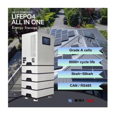 China High Capacity 20kwh Lithium Battery All In One Inverter Battery For Home Energy Storage System for sale