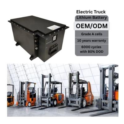 China Custom Made Rechargeable Forklift Lithium Battery 80v 600ah Electric Forklift Battery for sale