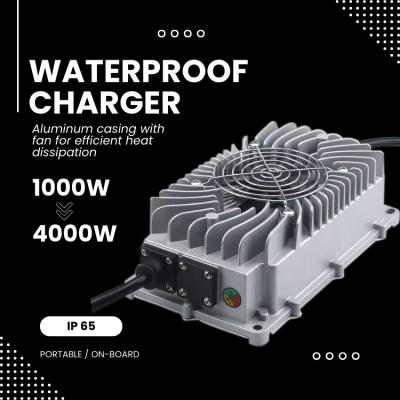 China 1000W-4000W High Power Fast Lithium Ion Battery Charger 12v 24v 48v 60v Lithium Battery Charger for sale