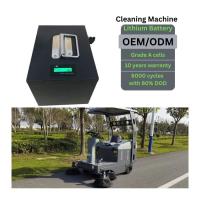 China 5000 Cycles Cleaning Machine Battery Rechargeable Lithium Battery Pack 24v200ah for sale
