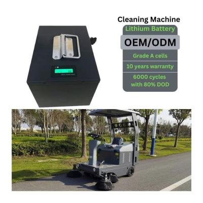 China 5000 Cycles Cleaning Machine Battery Rechargeable Lithium Battery Pack 24v200ah for sale