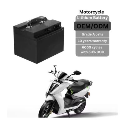 China Rechargeable 48V 50Ah Lifepo4 Battery Electric Motorcycle Lithium Ion Battery Customizable for sale