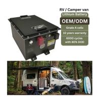 China High Performance 24V RV Battery Camper Van Lithium Battery Lightweight Fast Charging for sale