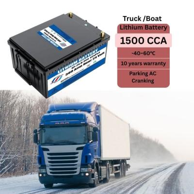 China 24V 230Ah 300Ah Lithium Crank Battery Dual Use For Truck Starter And Parking Air Conditioner for sale