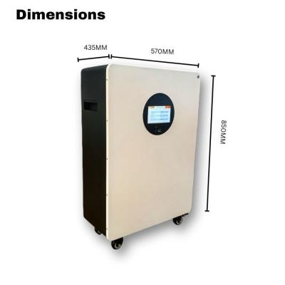 China 15kwh 48v280ah Lithium Home Battery Storage System Wheeled Structure for sale