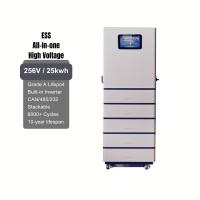 China 25kwh 256V100AH High Voltage Battery Pack Stackable Lithium Battery Rechargeable for sale