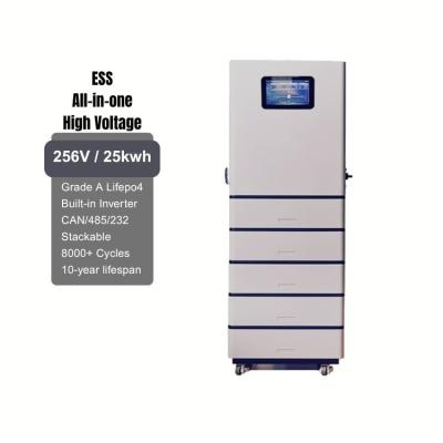China 25kwh 256V100AH High Voltage Battery Pack Stackable Lithium Battery Rechargeable for sale