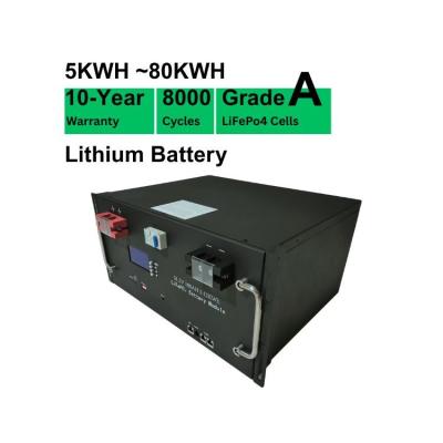 China Rack Mounted 48V Lithium Battery 100ah 200ah Lifepo4 Battery Pack Easy Installation for sale