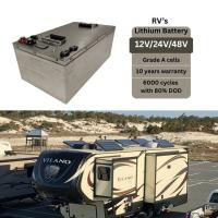 China 12V 24V 48V RV Lithium Campervan Battery Deep Cycle LiFePO4 Battery Flexible Capacity for sale