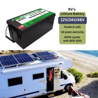 China Lithium Deep Cycle Rv Batteries Pack Lightweight Safe 12 Volt Lithium RV Batteries for sale