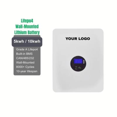 China 51.2V 100Ah LiFePO4 Solar Battery 5kWh Powerwall For Home Energy Storage for sale