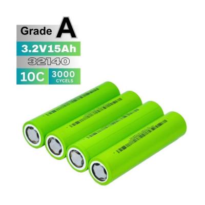 China Brand New Grade A High Quality LiFePO4 Battery Cell Cylindrical 32140 3.2V 15ah for sale