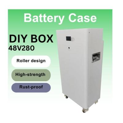 China 15kWh LiFePO4 Battery Box on Wheels Vertical Metal Energy Storage Cabinet for sale