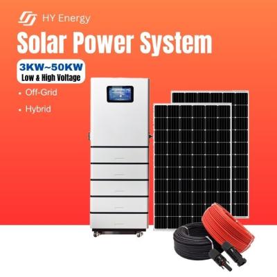 China 10kw All In One Solar Home Energy Storage System High Voltage Lithium Battery Off Grid And Hybrid for sale