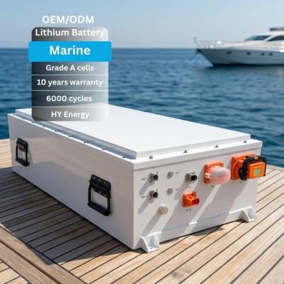China High Power Water-proof Boat Trolling Motor Battery 48V 72V 96V Lithium Battery 300ah Marine Battery for sale