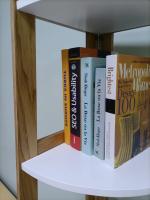 China Painting MDF Wooden Corner Bookshelf With Five Layers White 46*35.5*160CM for sale