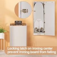 China Folding Wall Mounted Ironing Cabinet White MDF Wood EU Standard for sale