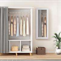 China Folding Wall Mounted Ironing Cabinet White MDF Wood EU Standard for sale
