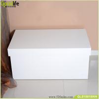 China 1.1m Width Entryway Shoe Bench Adjustable Double Layer Painting MDF for sale