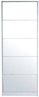 China White Wood Large Capacity Shoe Cabinet With Full Length Mirror For Apartment for sale