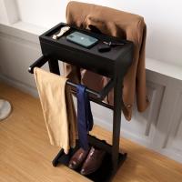 China EU MDF Height 110CM Wooden Coat And Shoe Stand For Entrance Hallway for sale