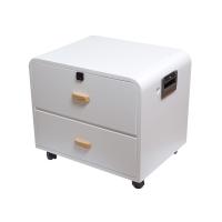 China Room Furniture Smart Bedside Table Fingerprint Lock Wireless Charging Pocket for sale