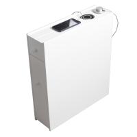 China MDF Smart Slim Side Cabinet Pop Up USB Charging With Two Drawers for sale